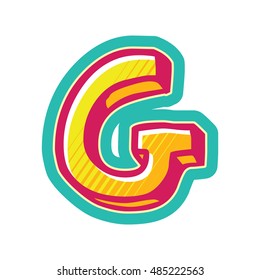 Comics Alphabets Stock Vector (Royalty Free) 485222716 | Shutterstock