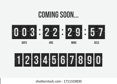 Event Presentation Sale Timer Number Counter Stock Vector (Royalty Free ...