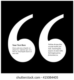 Comma Text Box Vector Design Template Stock Vector (Royalty Free ...