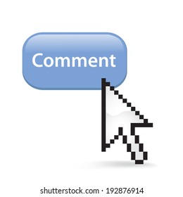 Comment Button Click Stock Vector (Royalty Free) 192876914 | Shutterstock