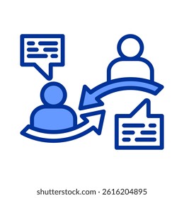 Effective Communication Icon Element Design Stock Vector (Royalty Free ...