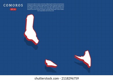 Comoros Map World Map Vector Template Stock Vector (Royalty Free) 2118296759 | Shutterstock