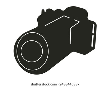 Compact Sleek Camera High-resolution Sensor Versatile Stock Vector ...