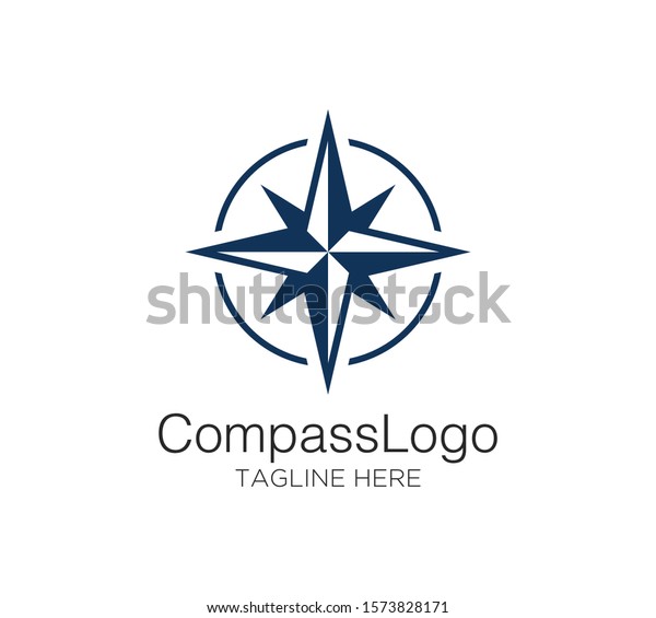 Compass Logo Vector Concept Design Template Stock Vector (Royalty Free ...