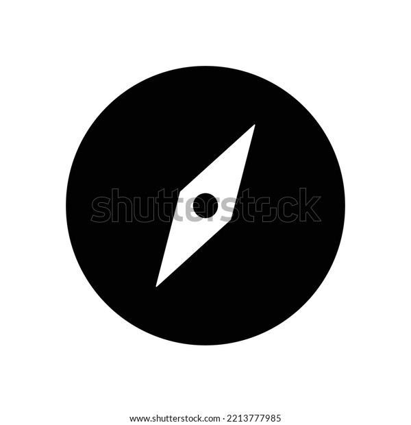 Compass Orientation Flat Icon Vector Stock Vector (Royalty Free) 2213777985 | Shutterstock