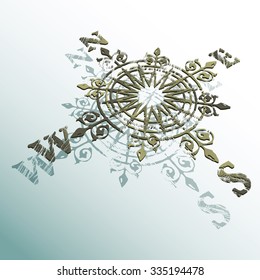 Compass Rose Stock Vector (Royalty Free) 335194472 | Shutterstock