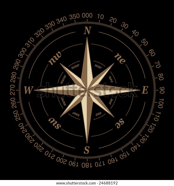 Compass Rose Stock Vector (Royalty Free) 24688192 | Shutterstock