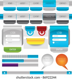 Illustration Set Web Form Templates On Stock Vector (Royalty Free ...