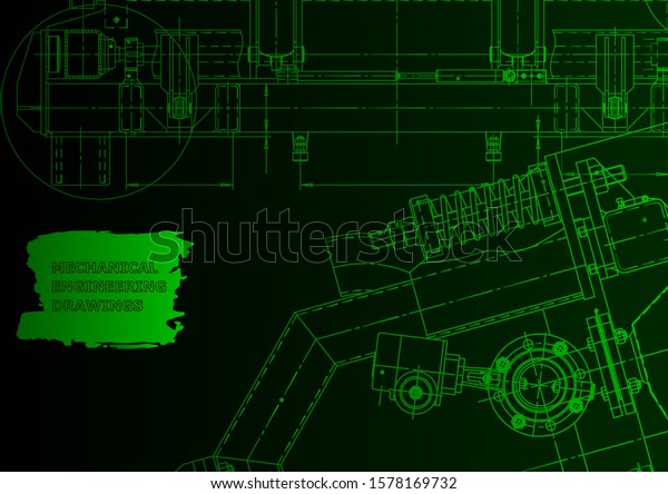 Computer Aided Design Systems Backgrounds Engineering Stock Vector ...