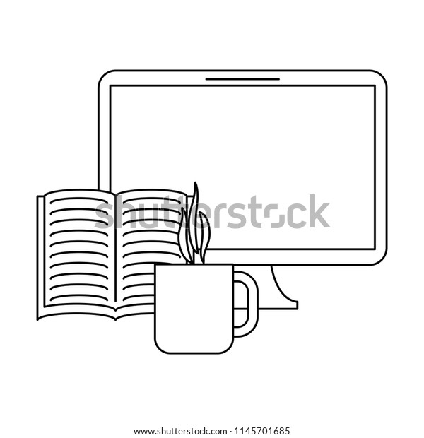 Computer Book Design Stock Vector (Royalty Free) 1145701685 | Shutterstock