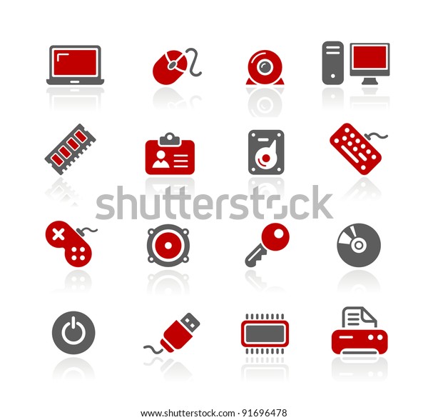 Computer Devices Icons Stock Vector (Royalty Free) 91696478 | Shutterstock