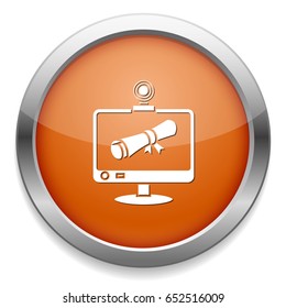 Computer Diploma Icon Stock Vector (Royalty Free) 652515994 | Shutterstock