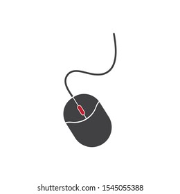 Computer Mouse Logo Vector Template Stock Vector (Royalty Free ...