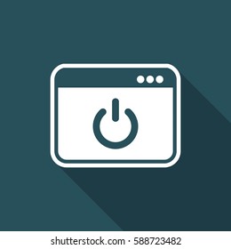 Computer Power Switch Icon Stock Vector (Royalty Free) 588723482 ...