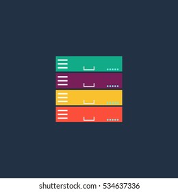 Computer Server Simple Vector Color Icon Stock Vector (Royalty Free ...