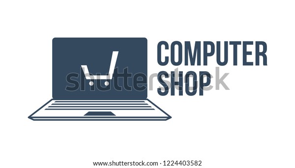 Computer Shop Logo Template Your Need Stock Vector (Royalty Free ...