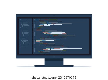 Programming Coding Website Development Flat Design Stock Vector ...