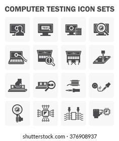 Computer Testing Vector Icon Include Pc Stock Vector (Royalty Free ...