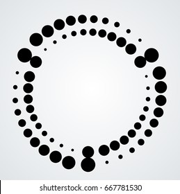 Concentric Circles Dots Circular Form Vector: เวกเตอร์สต็อก (ปลอดค่าลิขสิทธิ์) 667781530 ...