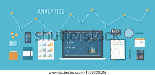 Concept Analytics Accounting Analysis Audit Calculation Stock Vector ...