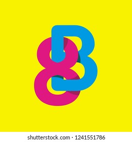 Abstract Retro 3d Font Alphabets Pop Stock Vector (Royalty Free ...