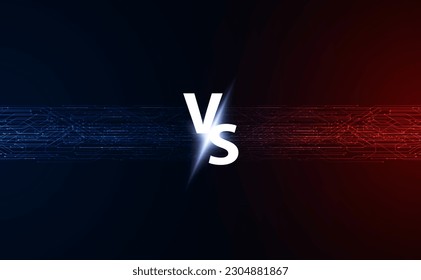 Concept Vs Comparison Between Two Sides Stock Vector (Royalty Free ...