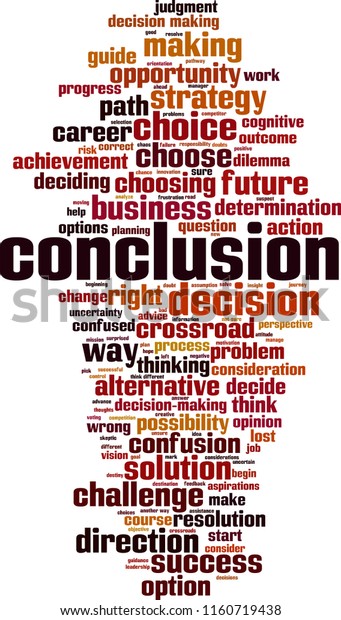 Conclusion Word Cloud Concept Vector Illustration Stock Vector (Royalty ...