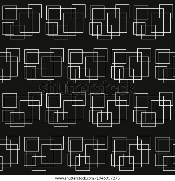 Confused Seamless Shapes Pattern Vector Black Stock Vector (Royalty ...
