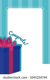 Congratulation Blank Note Stock Vector (Royalty Free) 1045234744 ...