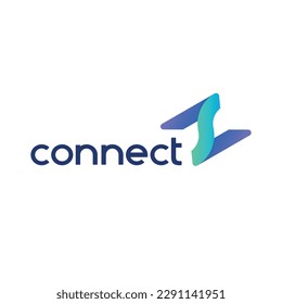 Connect Vector Logo Network Logo Digital Stock Vector (Royalty Free ...