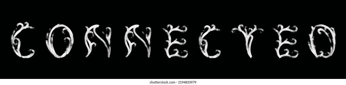 Illustration Holiday Santa Muerte Black White Stock Vector (Royalty ...