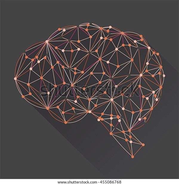Connection Concept Human Brain Vector Stock Vector (Royalty Free ...