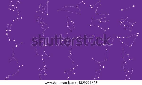 Constellations Set Vector Design: vector de stock (libre de regalías ...