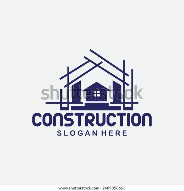 Construction Logo Design Vector Art Icons Stock Vector (Royalty Free ...