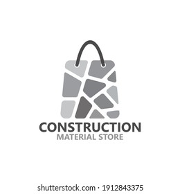 Construction Material Store Logo Template Design Stock Vector (Royalty ...