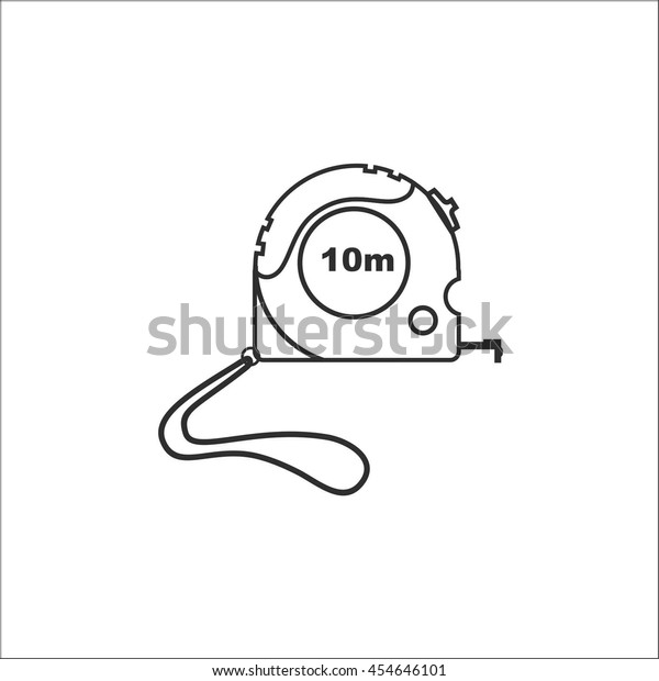 Construction Measuring Tape Stock Vector (Royalty Free) 454646101 ...