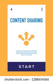 Content Sharing Icon Concept Stock Vector (Royalty Free) 1288654366 ...