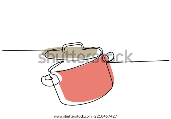 Continuous Line Art Kitchen Utensils Cutlery Stock Vector Royalty Free 2218457427 Shutterstock