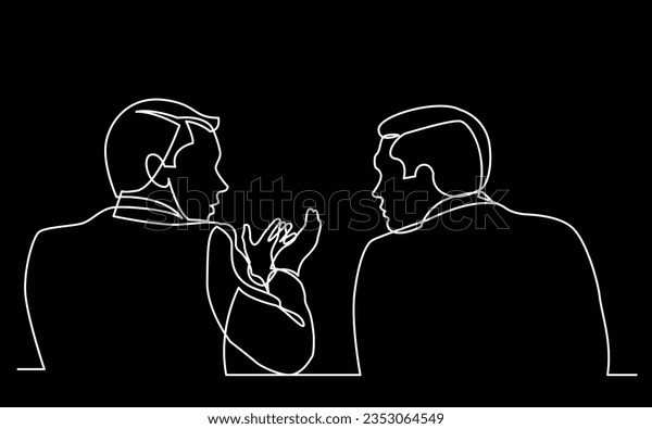 4,948 Two Man Talking Draw Images, Stock Photos, 3D objects, & Vectors ...