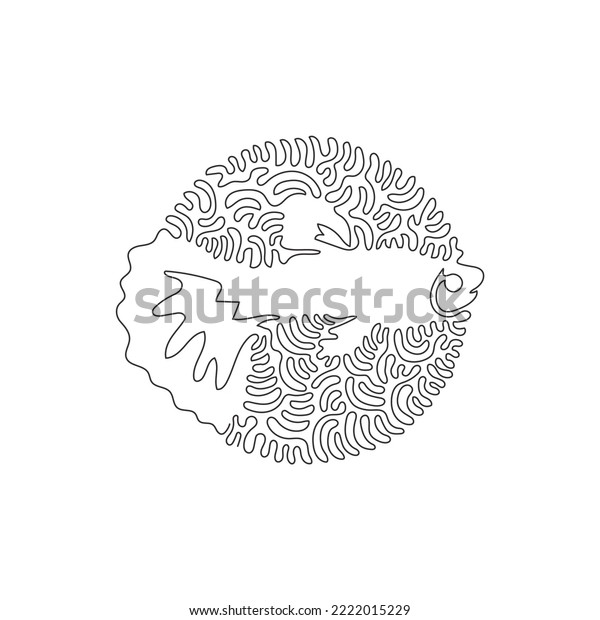 Continuous One Curve Line Drawing Beautiful Stock Vector (Royalty Free ...