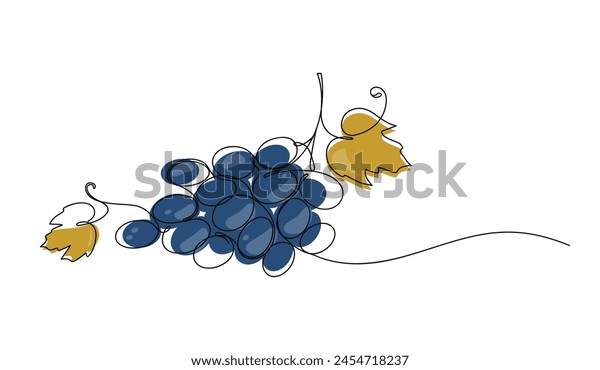 Dessin grappe raisin : 3 662 images vectorielles de stock et images ...