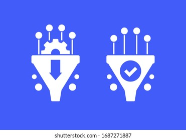 Conversion Rate Optimization Icons Sales Funnel Stock Vector (Royalty Free) 1682645539 ...