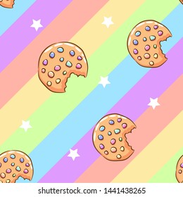 Cookie Vector Pattern Graphic Design Stock Vector (Royalty Free ...