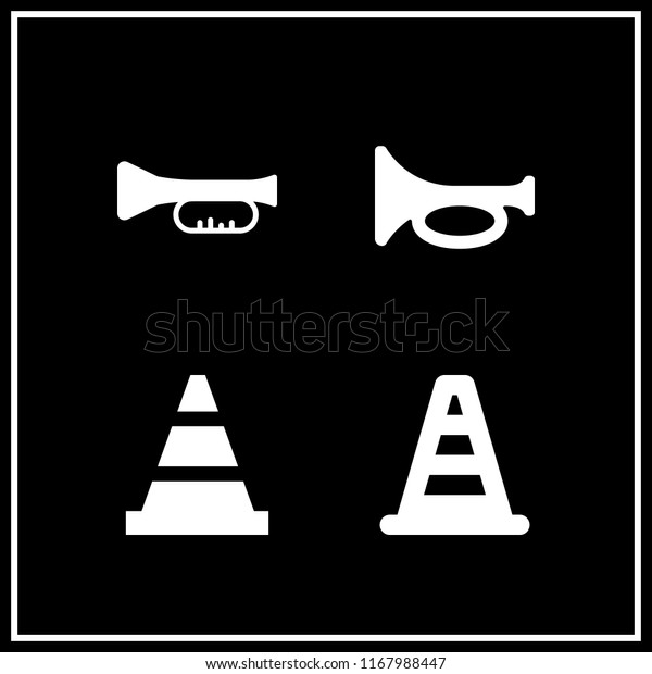 Cornet Icon 4 Cornet Vector Set Stock Vector (Royalty Free) 1167988447 ...