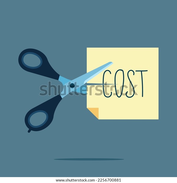 Cost Reduction Cost Cutting Efficiency Concept Stock Vector (Royalty ...