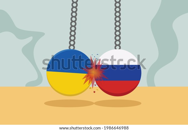 Countries Conflict Vector Concept Relationship Conflict Stock Vector ...