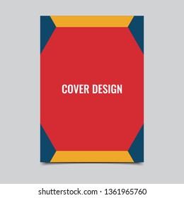 Yellow Cover Template Design Vectorvector Brochure Stock Vector ...