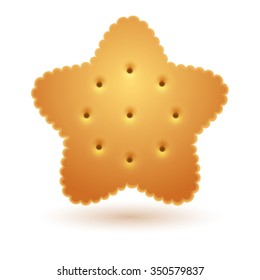 Cracker Star Shape Vector Art Illustration Stock Vector (Royalty Free ...