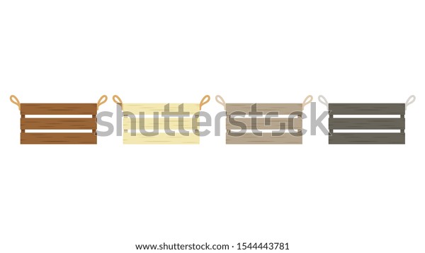 Crate Stack Cartoon Vector Free Space Stock Vector (Royalty Free ...