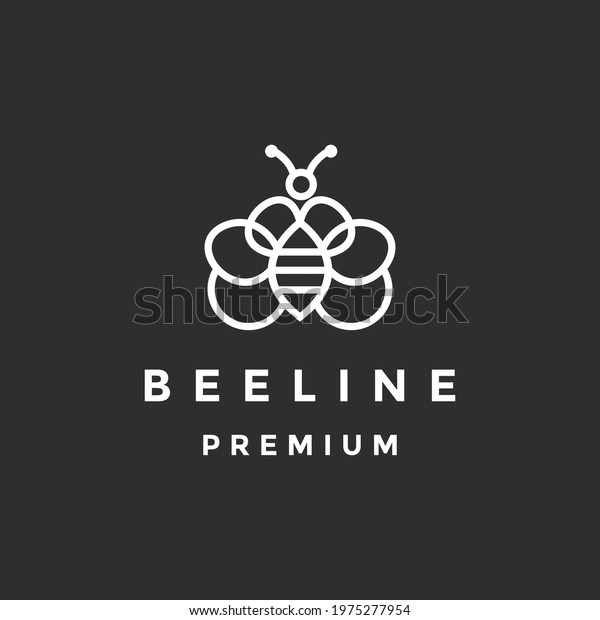 Creative Bee Insect Abstract Logo On Stock Vector (Royalty Free) 1975277954 | Shutterstock